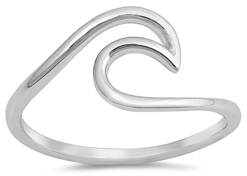 Sterling Silver Wave Ring | Shore Silver